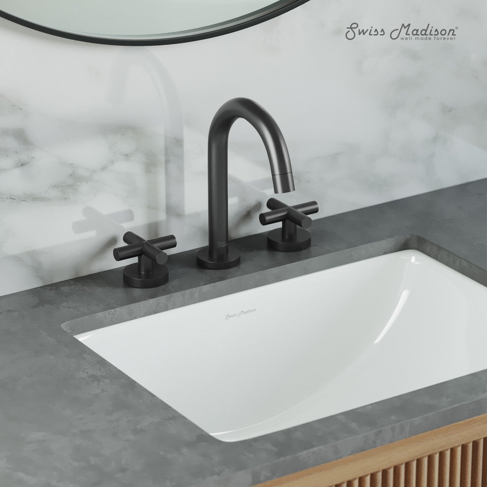 Swiss Madison Ivy Courte 8 in. Widespread, Cross Handle, Bathroom ...
